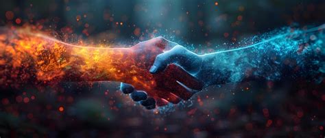 Premium Photo Illustration Displaying Secure Handshake Protocol Process For Data Encryption