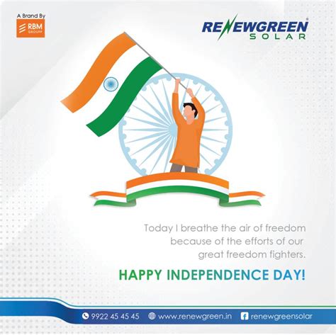 Renewgreen Solar On Linkedin Independenceday Indiaproud Jaihind Patriotism Unityindiversity
