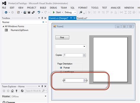 WhiteBoard Coder Visual Studio C Print Printer List Etc