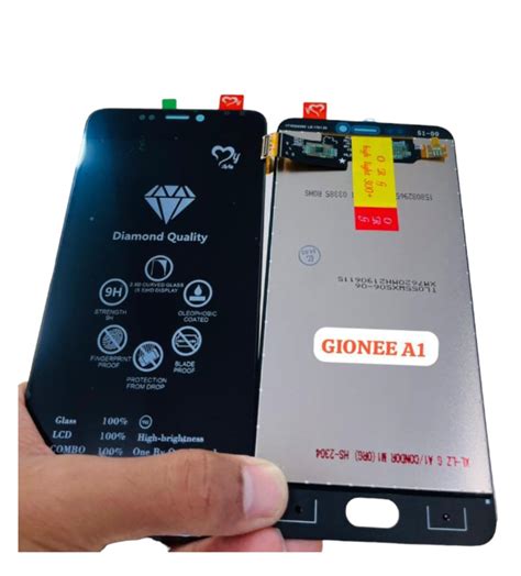 Display For Gionee A Black Display Glass Combo Folder