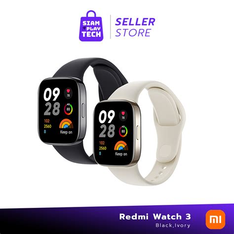 XIAOMI Redmi Watch 3 (Black/Ivory) นาฬิกาสมาร์ทวอช นาฬิกาอัฉริยะ กันน้ำ ...