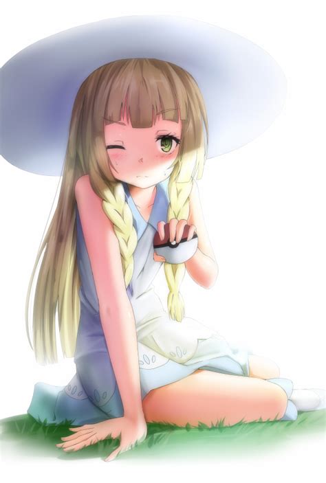Lillie Pok Mon Pok Mon Sun Moon Mobile Wallpaper By Cangmi Zerochan Anime