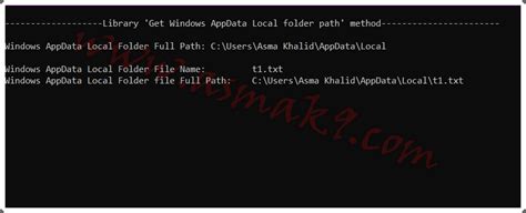 C NET How To Get AppData Local Folder Path Asma S Blog