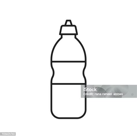 塑膠瓶向量例證 線樣式圖示向量圖形及更多公升圖片 公升 塑膠 外型 Istock