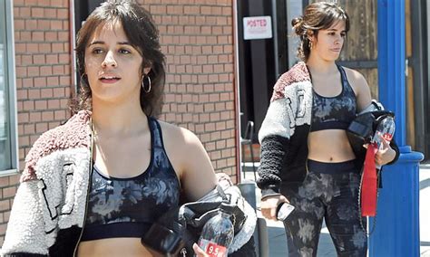 Camila Cabello Flashes Her Toned Tummy As She Leaves Gym After
