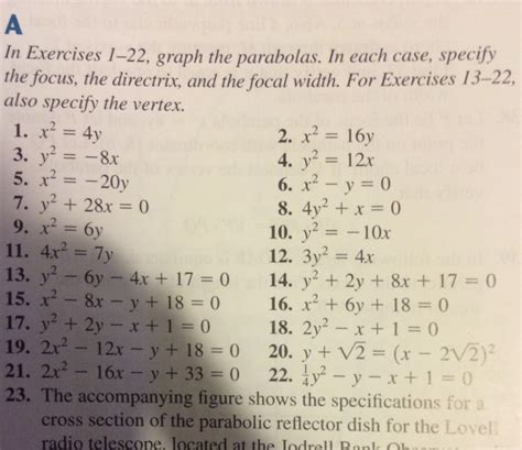solved in exercises 1 22 graph the parabolas in each case