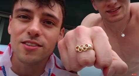 Tom Daley Surprised Diving Partner Matty Lee With An Olympic Ring