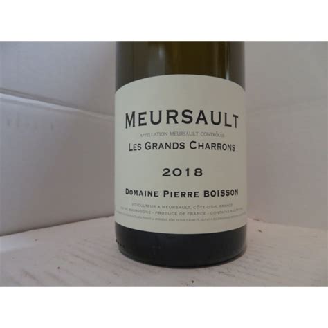 Domaine Boisson Pierre Meursault Les Grands Charrons 2018 Vins