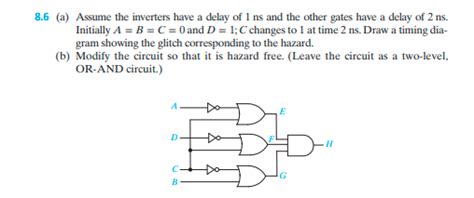 Solved A Assume The Inverters Have A Delay Of Ns And Chegg