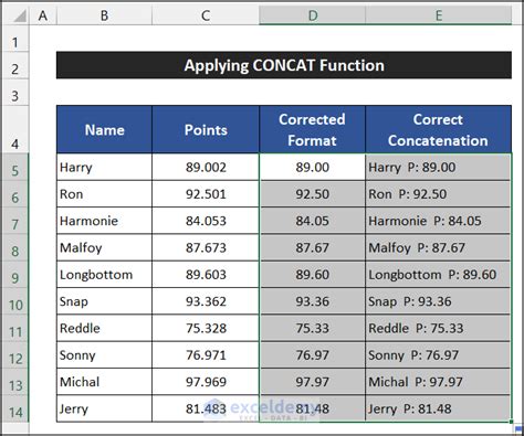 how to concatenate and keep number format in excel