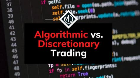 Martin Mayer Krebs Cqf On Linkedin Algorithmic Vs Manual Or Discretionary Trading 28 Comments