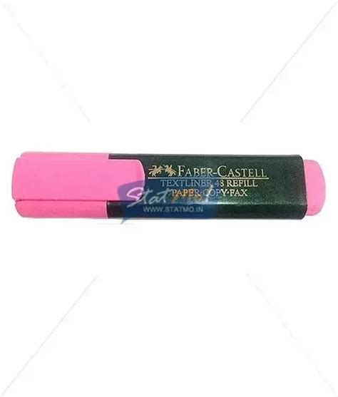 Plastic Faber Castell Pink Highlighter Marker Pen At Rs 16 Piece In