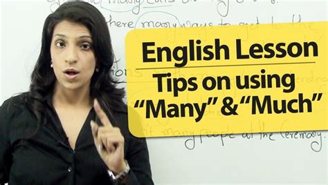 English Grammar Lesson Using Much And Many English Lessons To Learn Speaking Fluent English