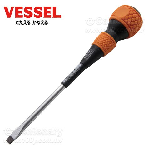 NO 220 5 5 100 一字 VESSEL VESSEL 一字起子 工業級強磁葫蘆柄5 5 100