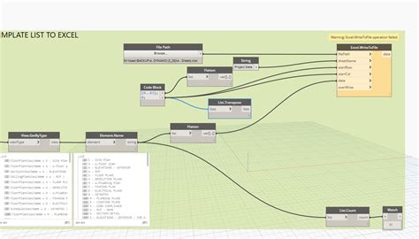 Help With Revit Excel Problem Revit Dynamo