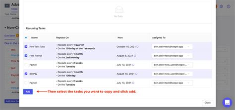 Copying Tasks Keeper Docs