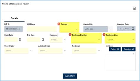 create a management review new fields management review 14