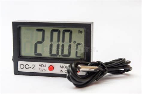 Digital Thermometer With Sensor On The Cable Stock Image Image Of Instrument Cook 50135331