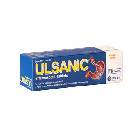 Ulsanic Effervescent Tablets 10s Orange Flavour