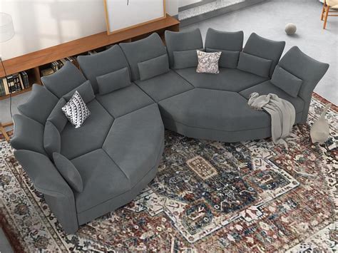 Amazon LLappuil Oversized Modular Sectional Sofa 156 6 8 Seater U