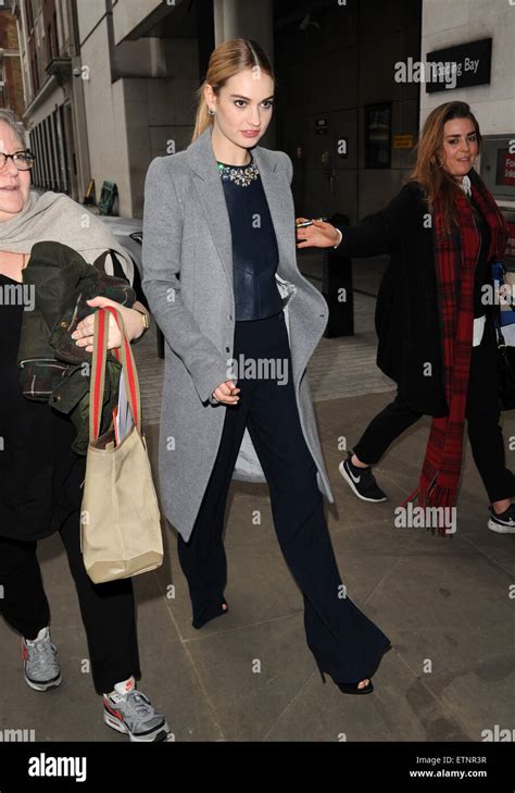 Cinderella Star Lily James At BBC Radio 1 Featuring Lily James Where London United Kingdom