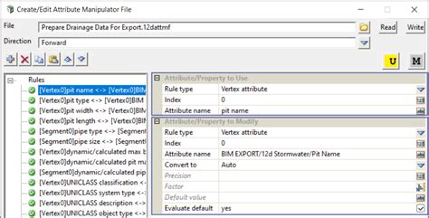 Attribute Manipulator Prepare Data For Sharing In A De Environment 12d Wiki