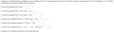 Solved Suppose X Is A Normal Random Variable With With Chegg