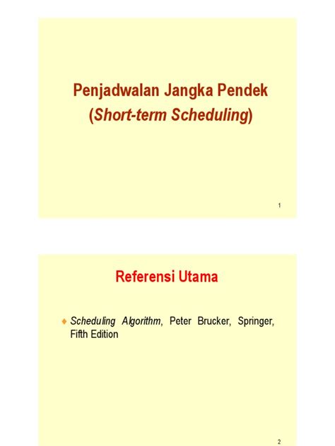 Machine Scheduling Lecture Indonesia 2015 Pdf Mathematical And Quantitative Methods
