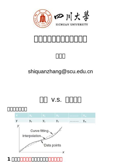 Class 4 Curve Fitting Pdf