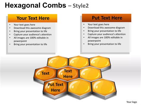 Hexagonal Combs Style Powerpoint Presentation Templates PPTX Technology Computing
