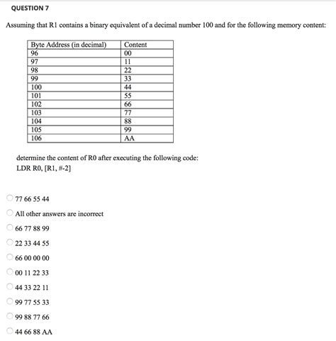 solved question 7 assuming that r1 contains a binary