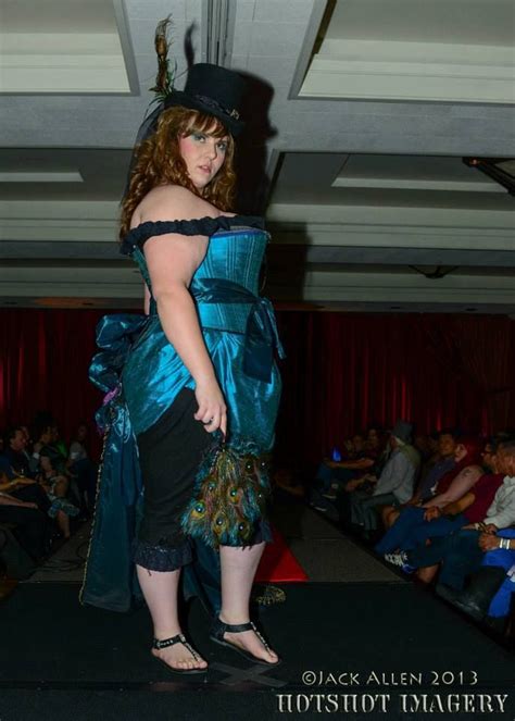 Peacock Blue 1890s Corset With Apron Skirt And Black Cotton Undies