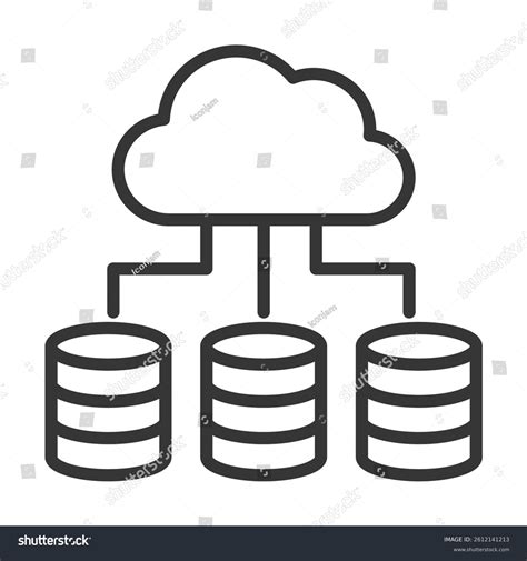 Big Data Icon Vector Illustration Outline Stock Vector Royalty Free 2612141213 Shutterstock