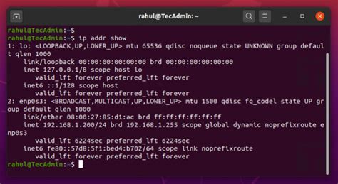 How To Check Ip Address On Ubuntu 2004 Desktop Tecadmin