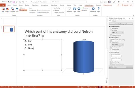 Clickers Create A Powerpoint Question Using Pointsolutions Tips