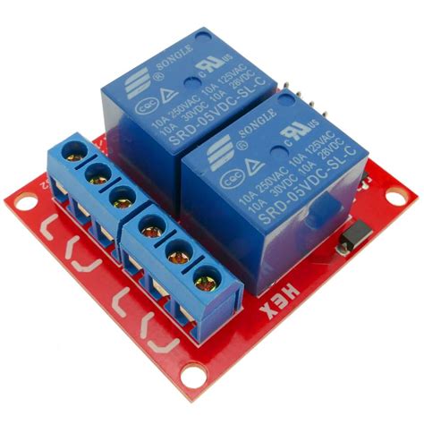 Circuito stampato con 2 relè per Arduino ARM PIC AVR DSP STM32 A025 di