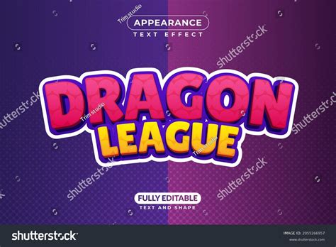 Editable Text Effect Games Rpg Team Stock Illustration 2055266957