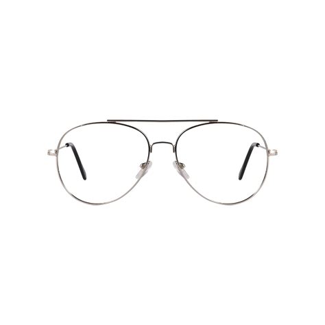 Buy Clear Dekho Silver Aviator Blue Cut Computer Eyeglass For Unisex At