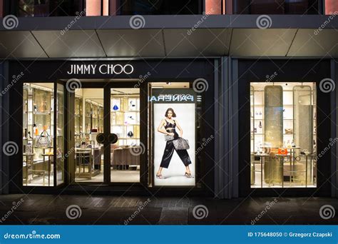 Jimmy Choo Fashion Store Window Shop Bags Clothes And Shoes On