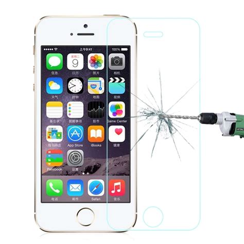 Iphone 5 및 5s 및 5c 용 01mm 초박형 방폭 강화 유리 화면 보호기