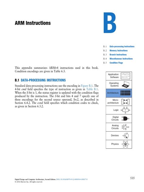 Arm Instructions Pdf Instruction Set Arm Architecture