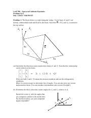 Spacecraft Attitude Dynamics Problem Set Course Hero