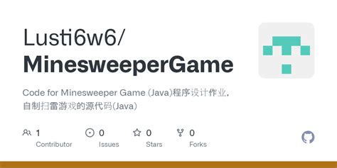 Github Lusti6w6minesweepergame Code For Minesweeper Game Java