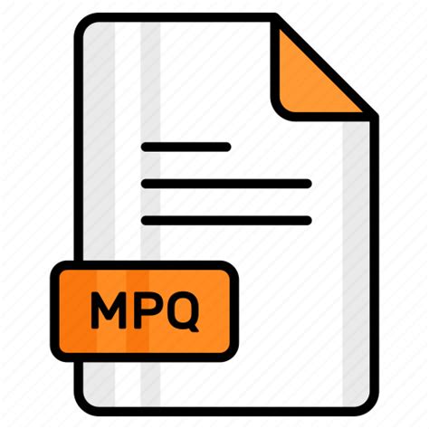 mpq file format page document sheet paper icon download on