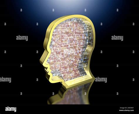 Face Shaped Digital Number Groups Stock Photo Alamy