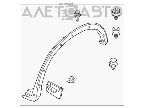 Накладка арки крыла задняя правая Mazda CX-5 13-16 KD5351W50B артикул ...
