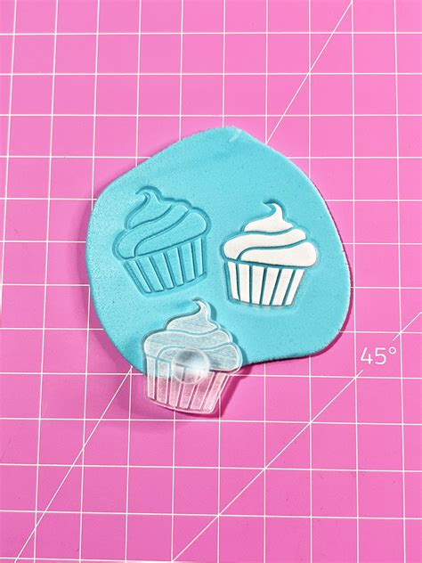 Mini Sello Relieve Cupcake Paucakes Argentina