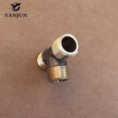 Tee 3 Way Brass Steel Pipe Fitting Connector 12 Grandado