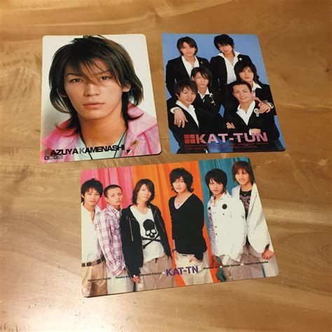 ジャニーズ Kat Tun カトゥーン 下敷き 亀梨和也 赤西仁 中丸雄一 カードおまけの落札情報詳細 ヤフオク落札価格検索 オークフリー
