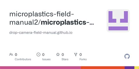 Github Microplastics Field Manual2microplastics Field Manual2github